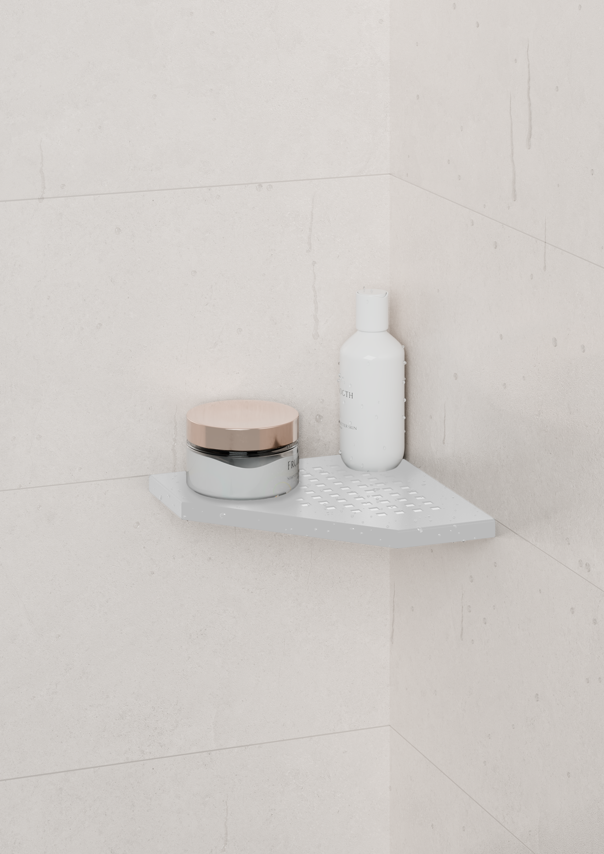 Guru Evolux Plus Trapezoid Shower Shelves | The Tool Locker