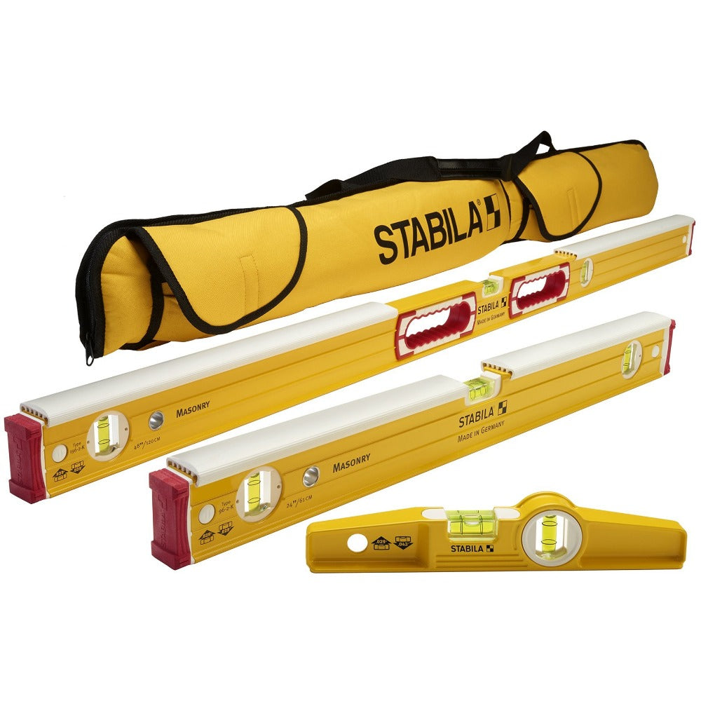 Stabila Type 196-2 K Mason 3 Level Set & Case | TTL