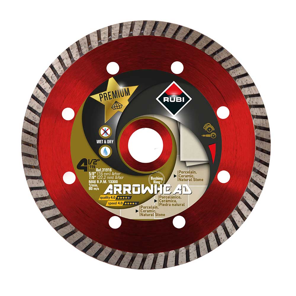 Rubi Tools ARROWHEAD TURBO Diamond Blades | TTL